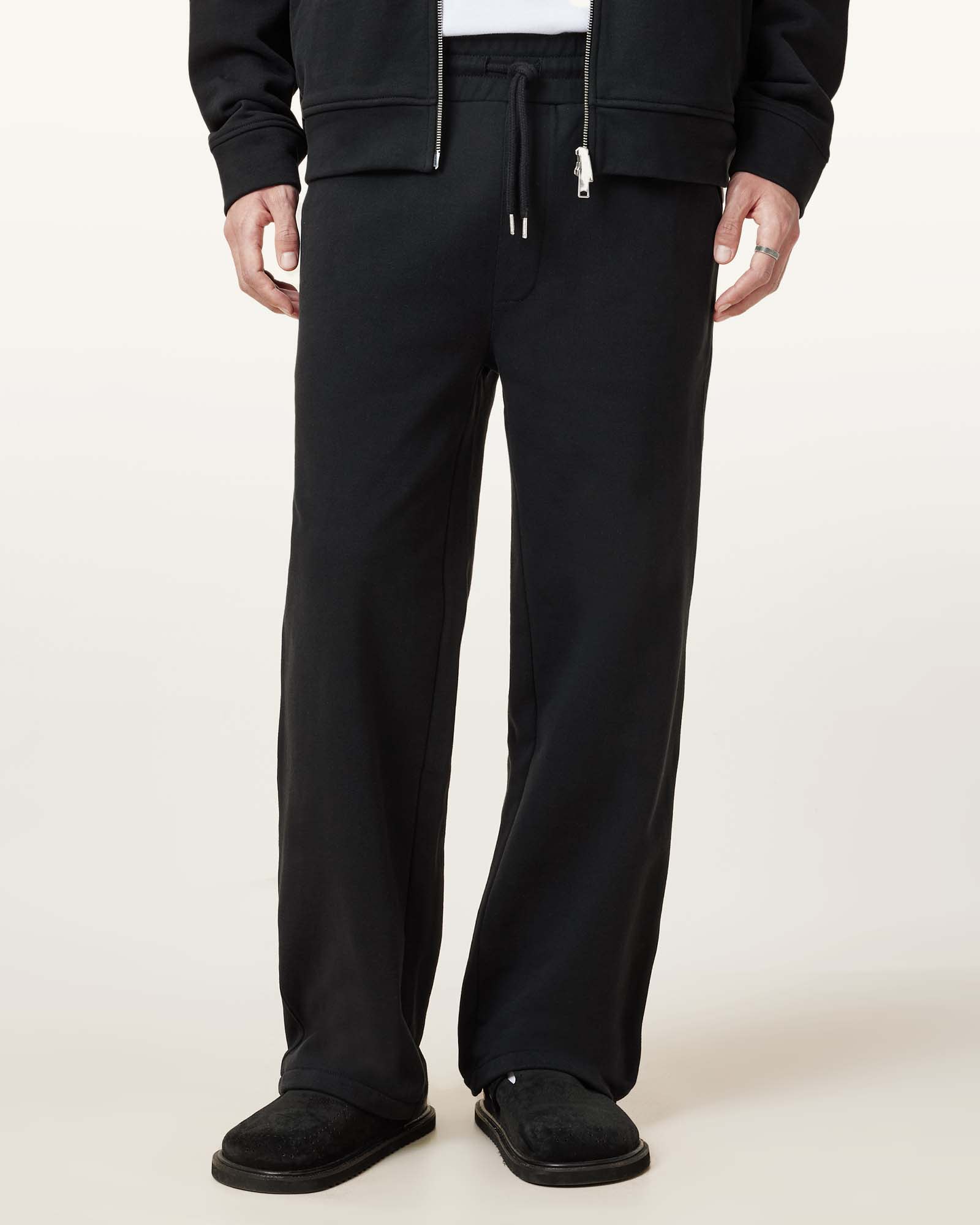 Carson Straight-Leg Joggers Washed Black | ALLSAINTS