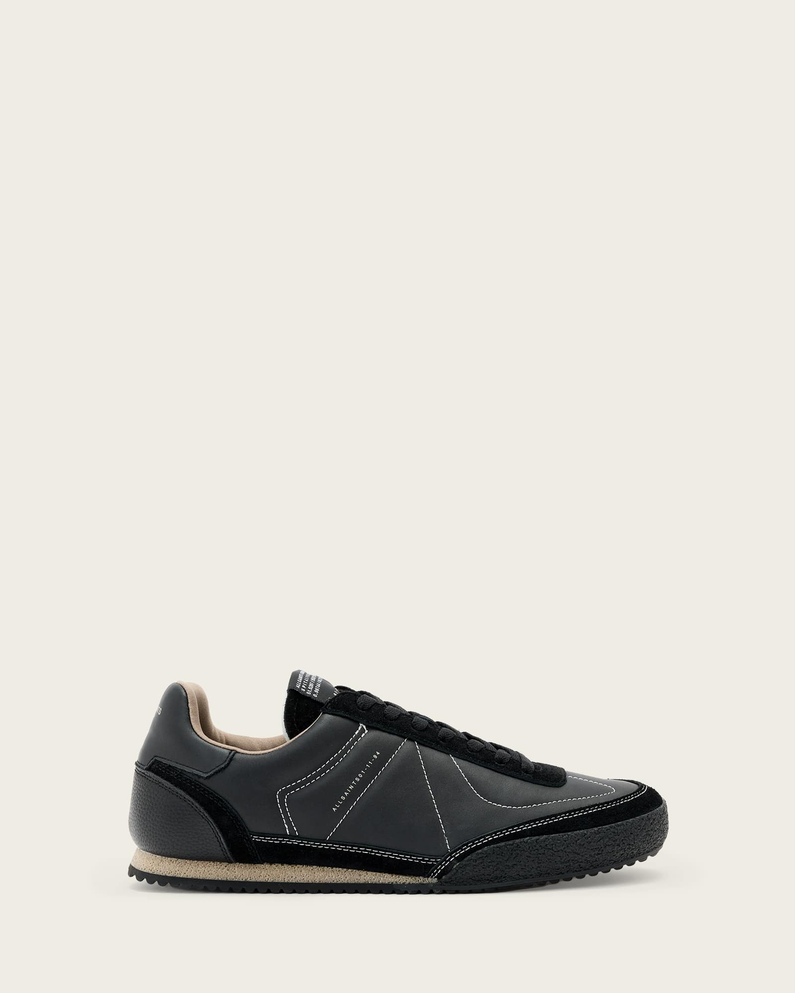 Harri Low Top Trainers Black | ALLSAINTS