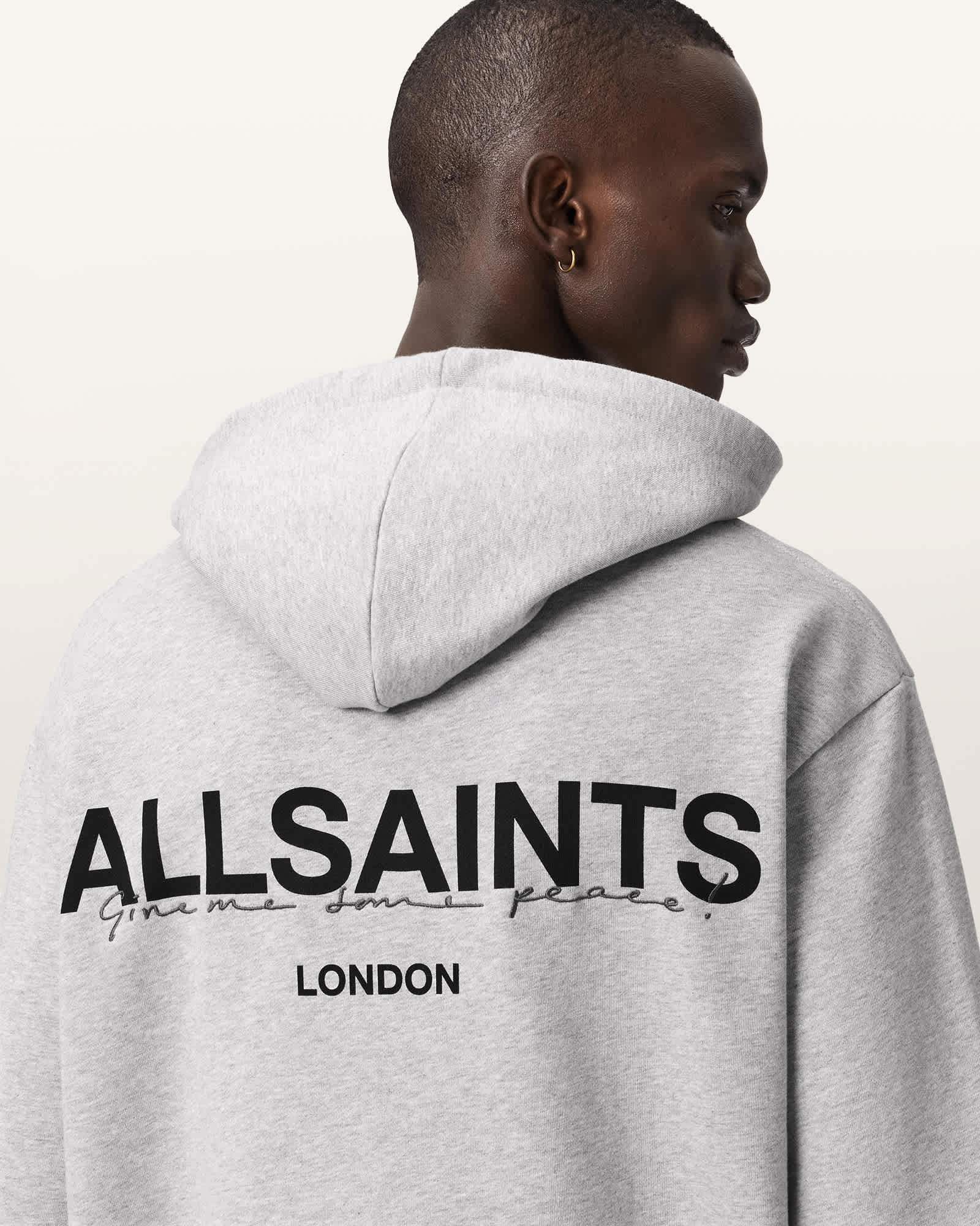 Halcyon Hoodie Light Grey Marl | ALLSAINTS US