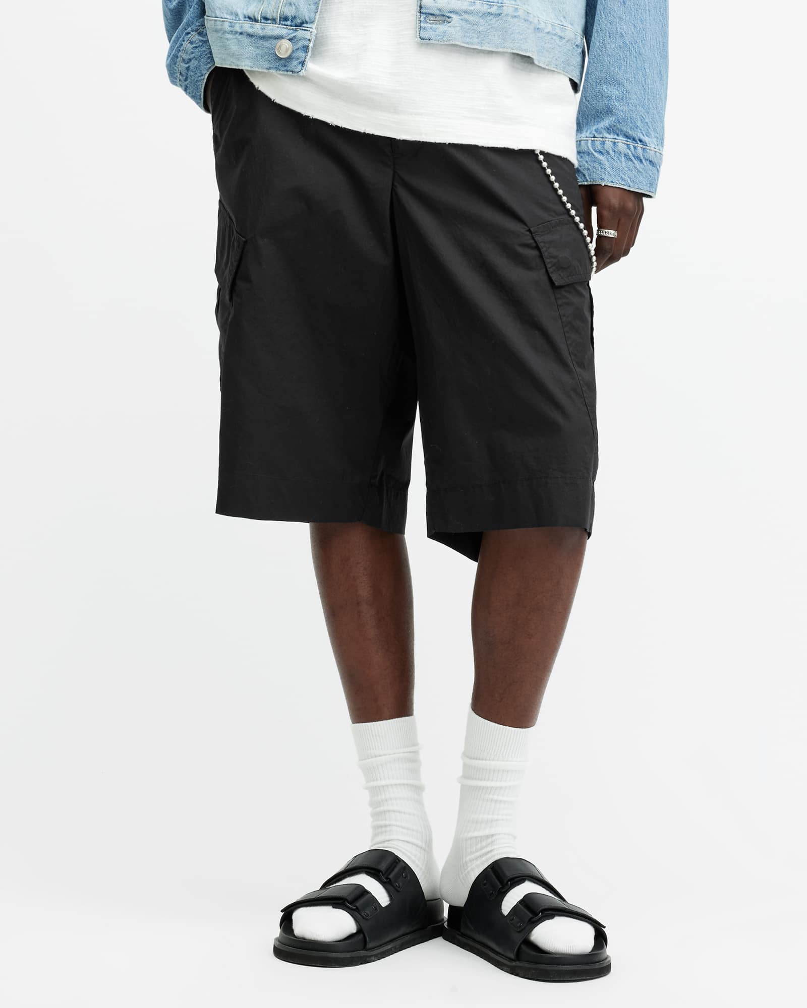 Ardy Wide Fit Cargo Shorts Black | ALLSAINTS US
