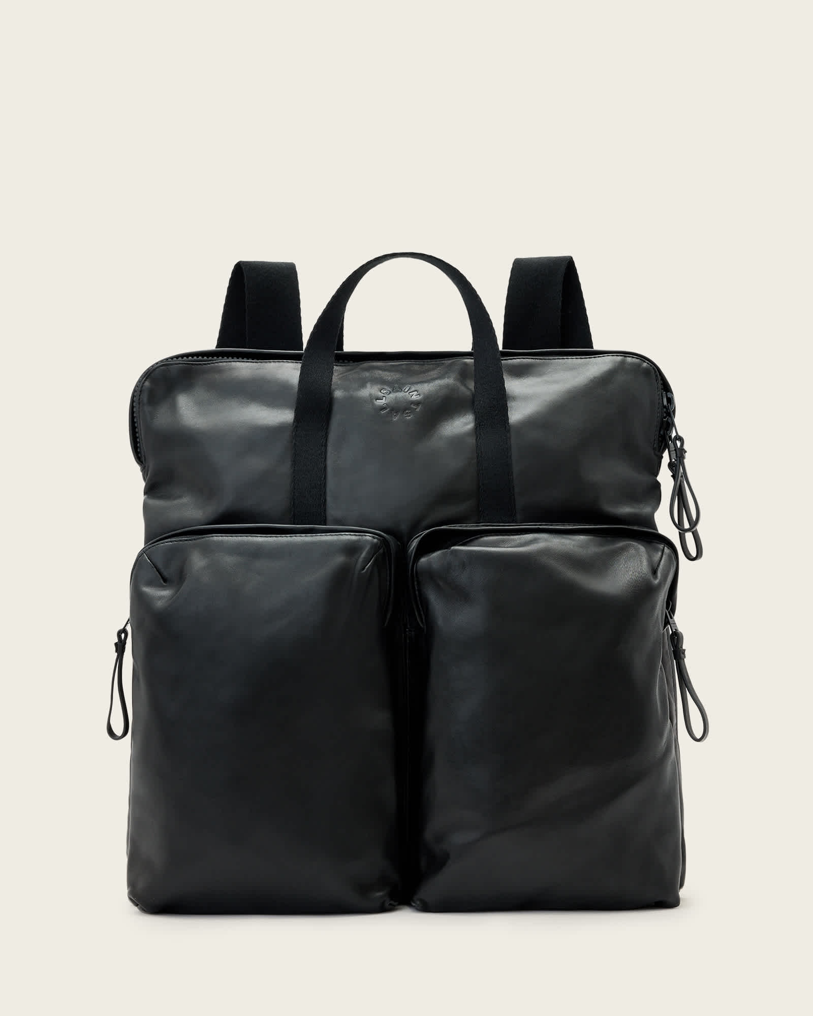 Haven Force Leather Backpack Black | ALLSAINTS