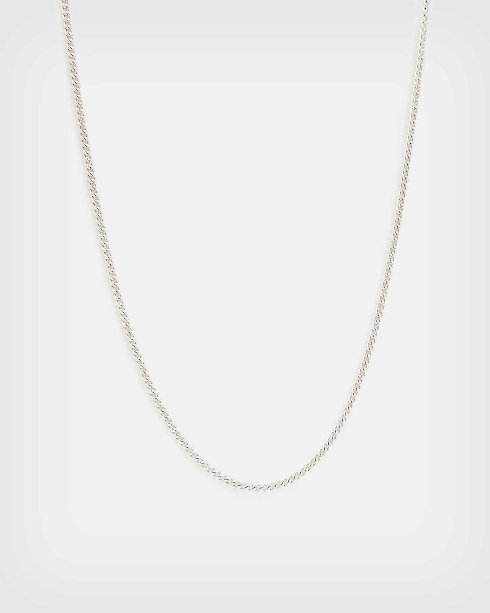 Curb Sterling Silver Chain WARM SILVER | ALLSAINTS Canada