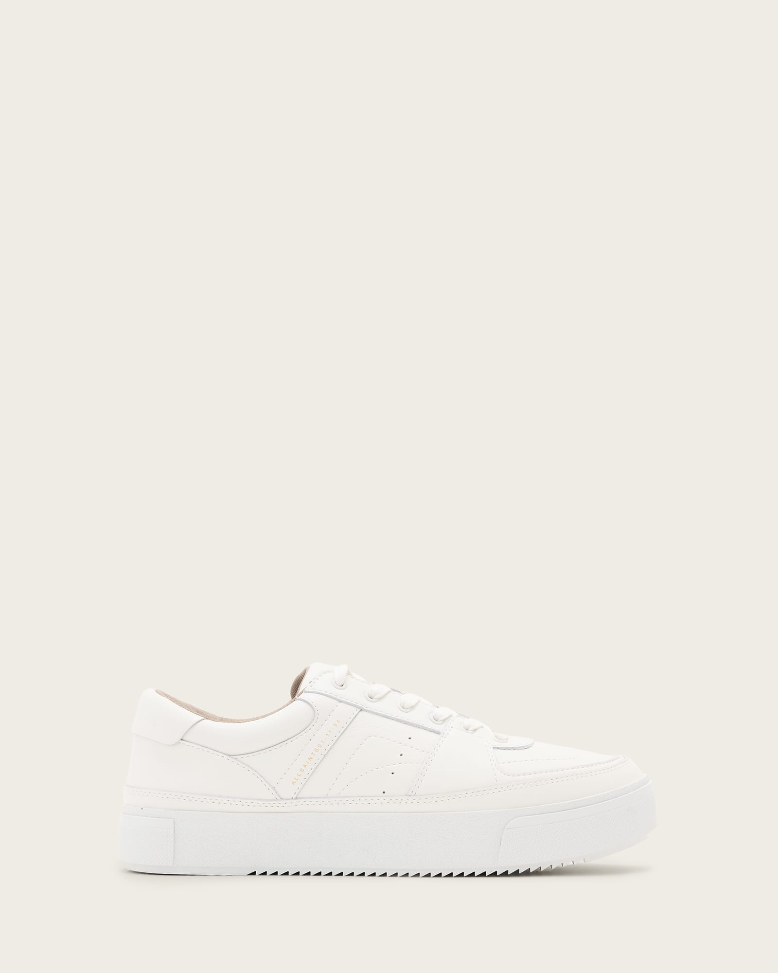 Millie Low Top Leather Trainers White | ALLSAINTS