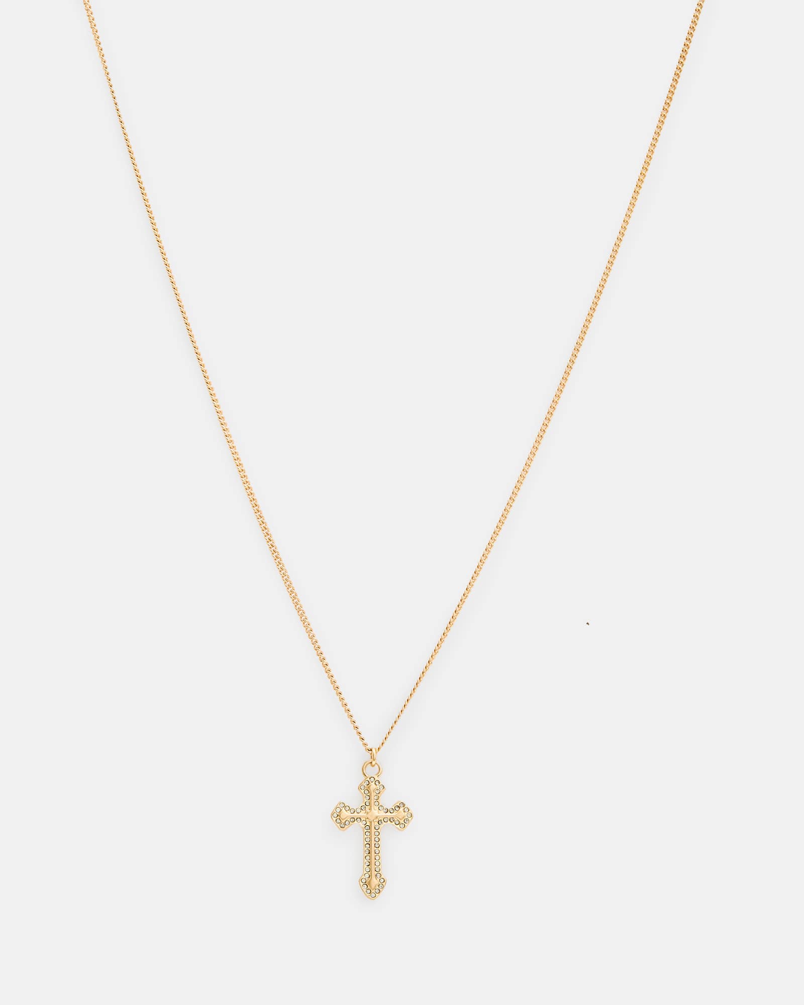 Cassidy Cross Pendant Necklace WARM BRASS | ALLSAINTS