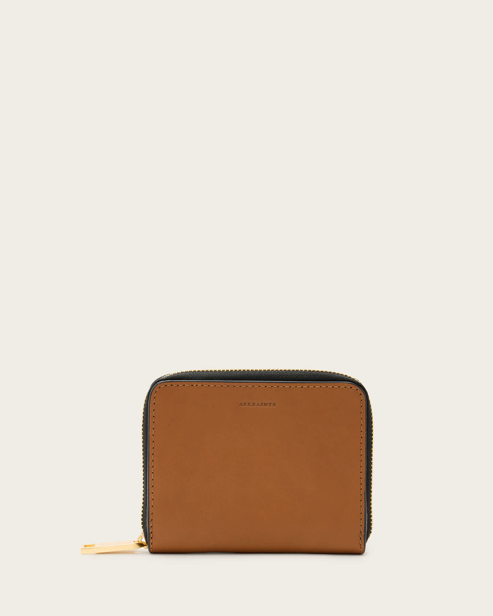 Lena Hex Zip Up Leather Wallet SEPIA BROWN | ALLSAINTS US