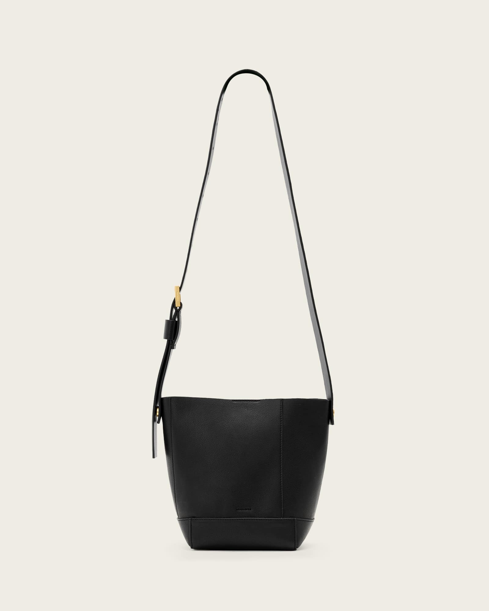 Alba Mini Leather Crossbody Bag Black | ALLSAINTS US