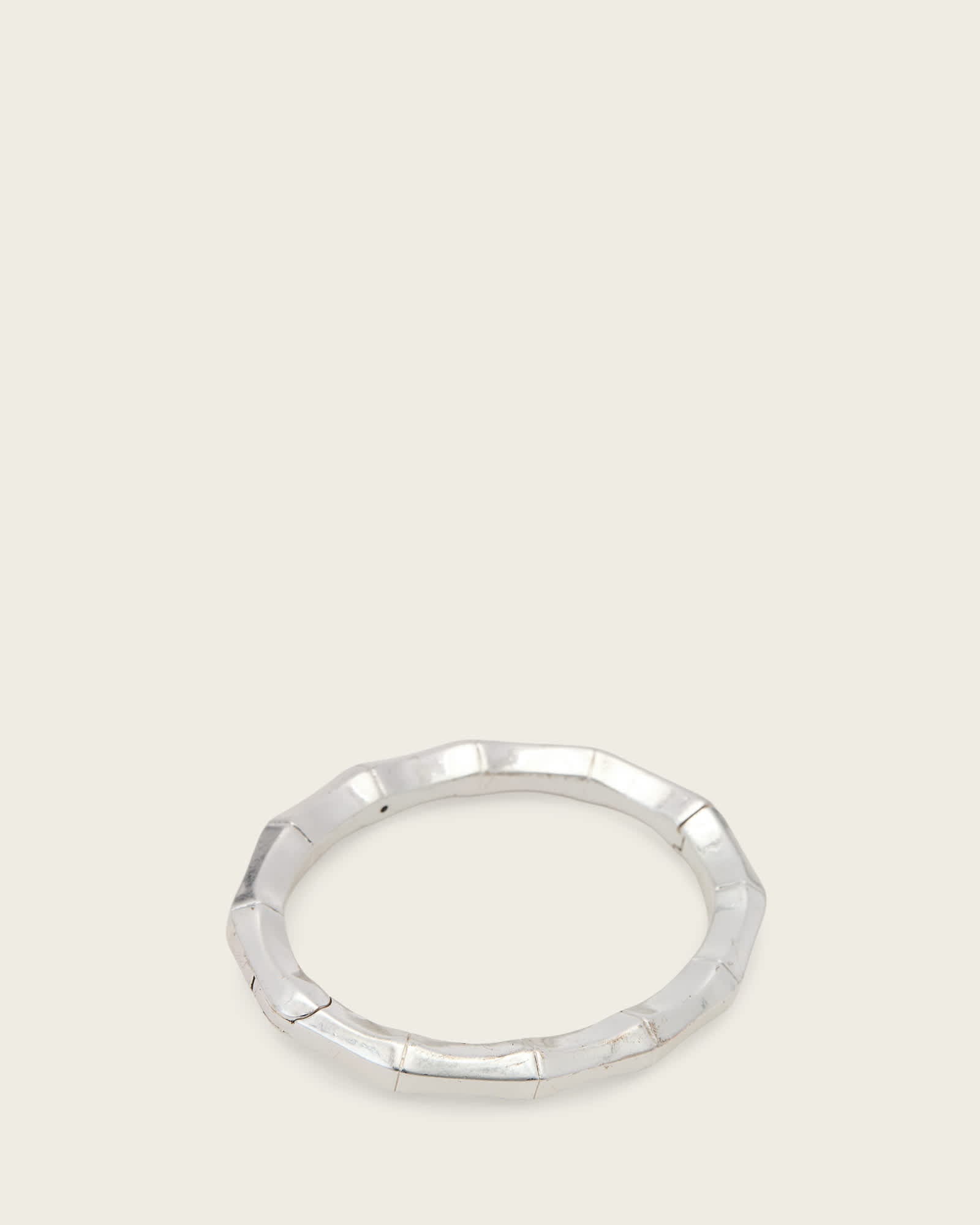 Clara Hinge Bracelet WARM SILVER | ALLSAINTS