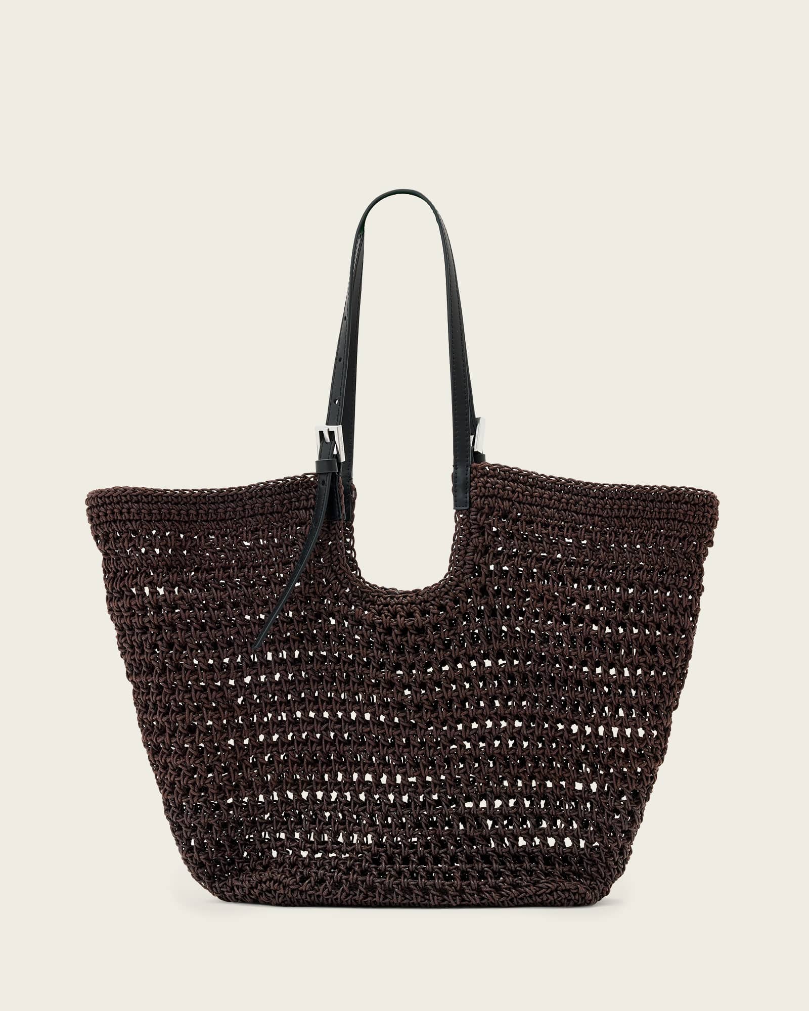 Ara Waxed Cotton Tote Bag BURNT UMBER RED | ALLSAINTS