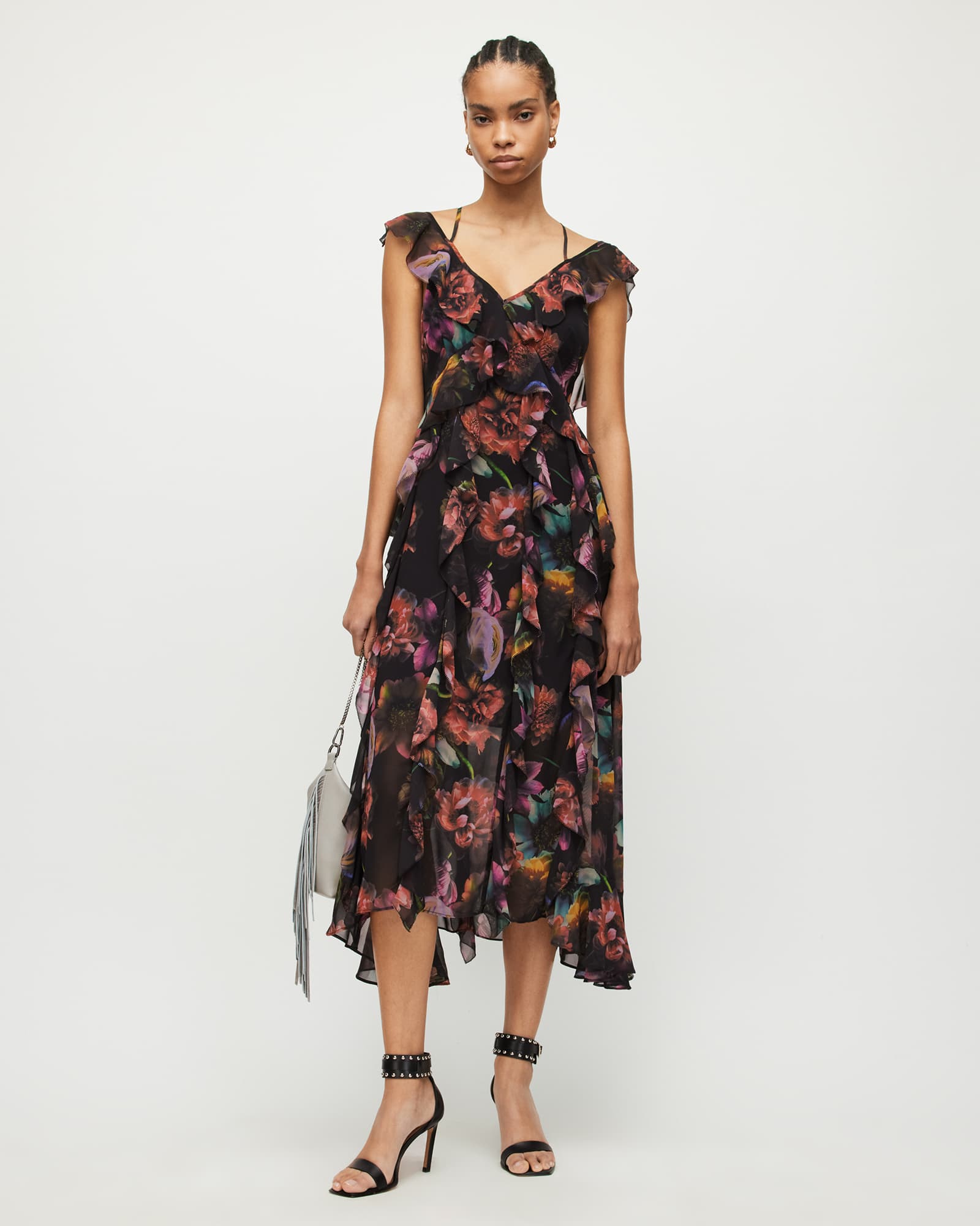 Fali Ahiahi Maxi Dress Black | ALLSAINTS