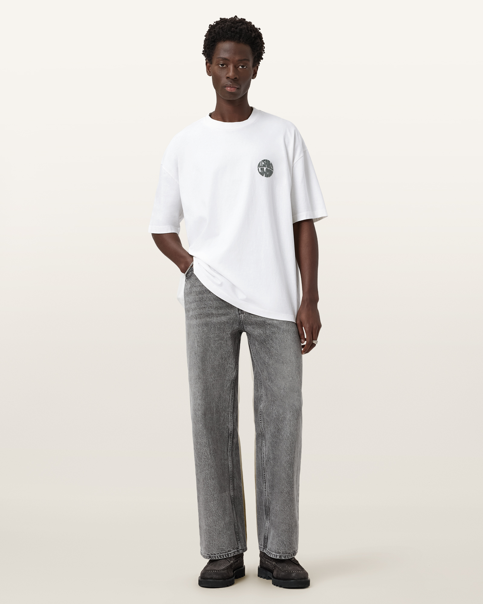 올세인츠(ALLSAINTS) 웨이브드 크루 티셔츠 M016JD-7266 - 사이즈 & 후기 | 무신사