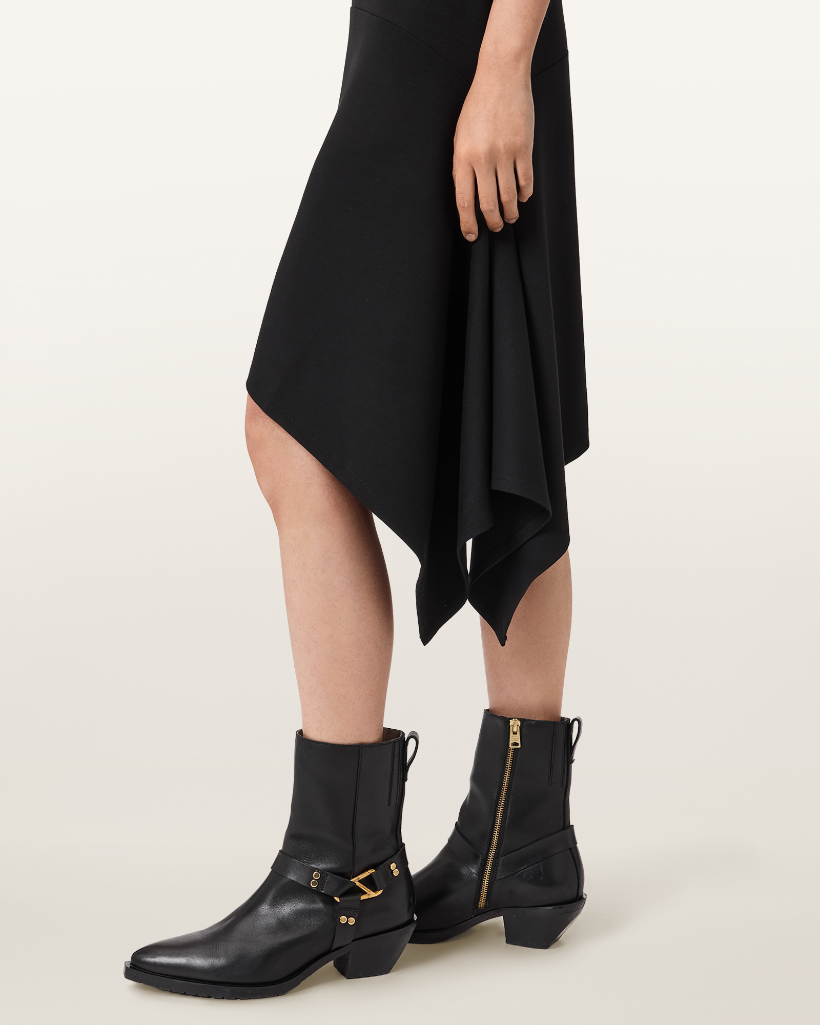 Rosa Mini Dress Black | ALLSAINTS Canada